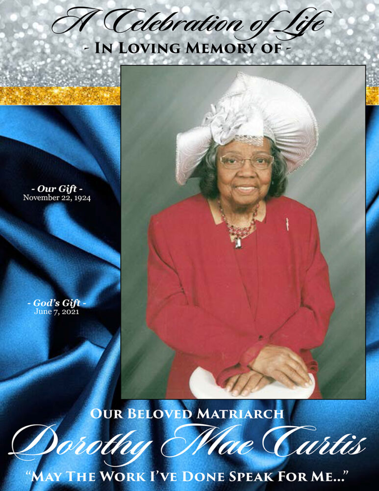 DOROTHY CURTIS 1924 – 2021 - McCoy & Harrison Funeral Home