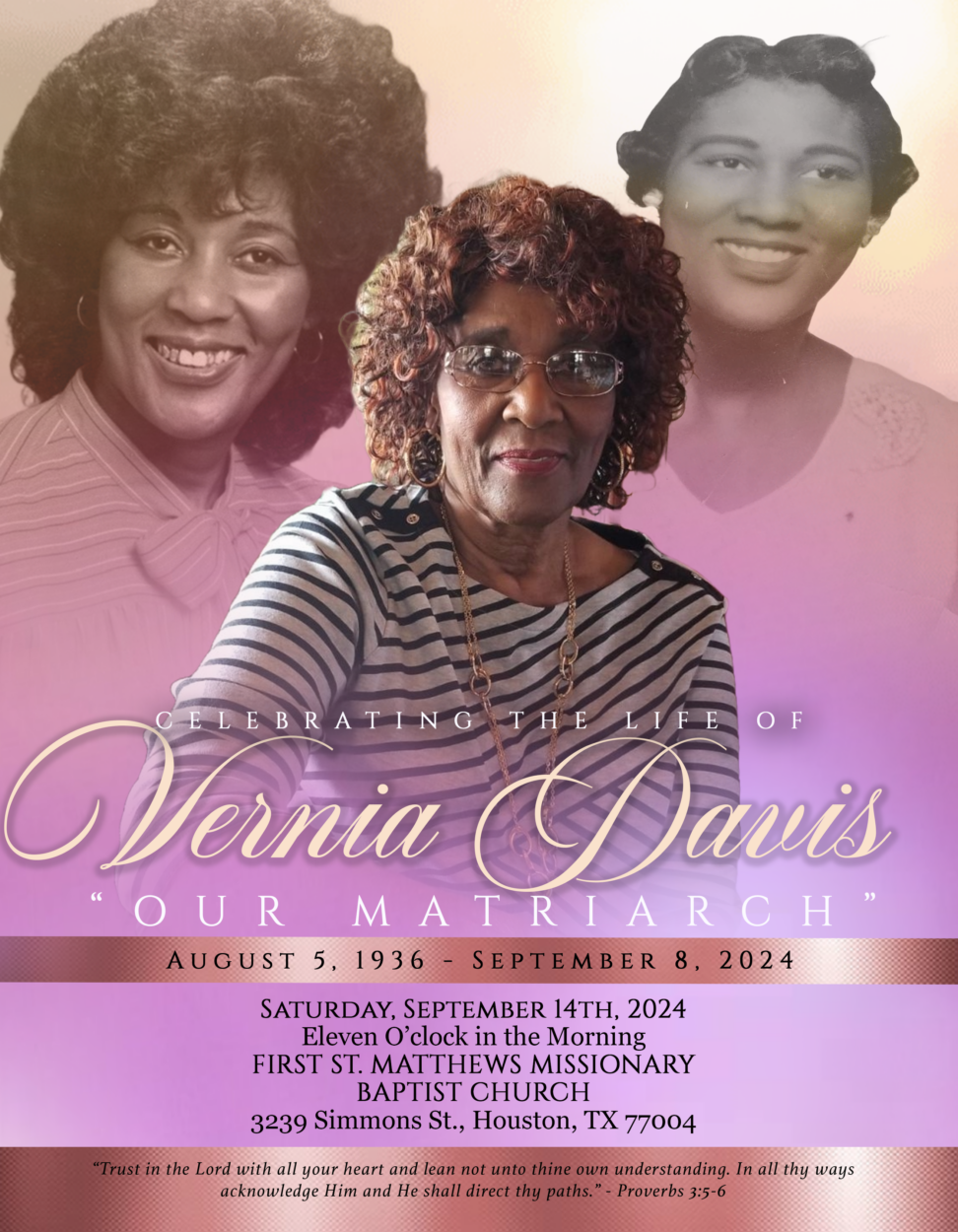 VERNIA DAVIS 1936 – 2024 - McCoy & Harrison Funeral Home VERNIA DAVIS 1936 – 2024 - McCoy & Harrison Funeral Home